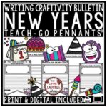 New Years Writing Prompts Bulletin - The Little Ladybug Shop