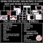 Patriotic Classroom Decor: Newsletter Templates Editable, Labels ...