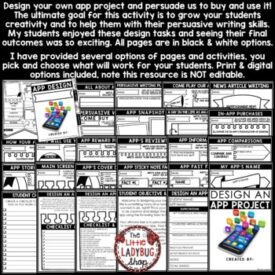 Persuasive Writing Activity Task Design Create an App Project Based ...