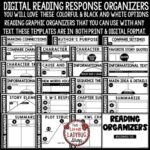 Reading Response Graphic Organizers, Story Elements Activities - The ...