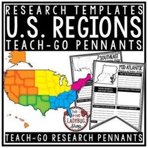 Regions of The United States Research Bundle - US Regions & US States ...