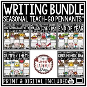 Fall Winter Spring Writing Prompts Crafts - The Little Ladybug Shop