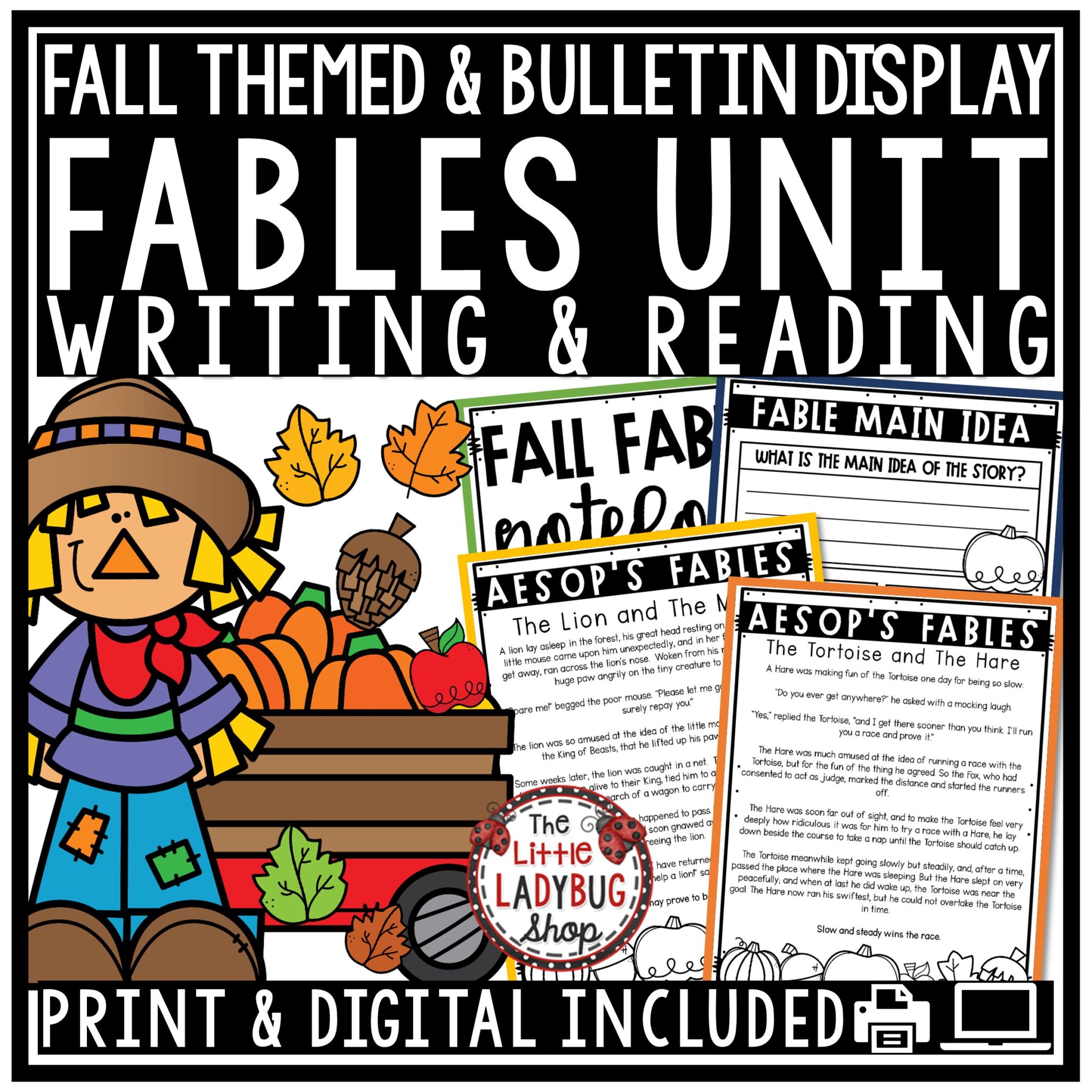 Word Work Activities, Fall Writing Prompts, Aesop's Fables Reading ...