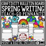 Spring Writing Prompts Bulletin Board - The Little Ladybug Shop