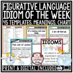 Idioms of the Week Figurative Language Activities - The Little Ladybug Shop