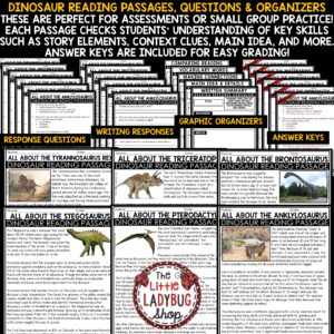 Dinosaurs Activities Nonfiction Reading Comprehension Passages - The ...