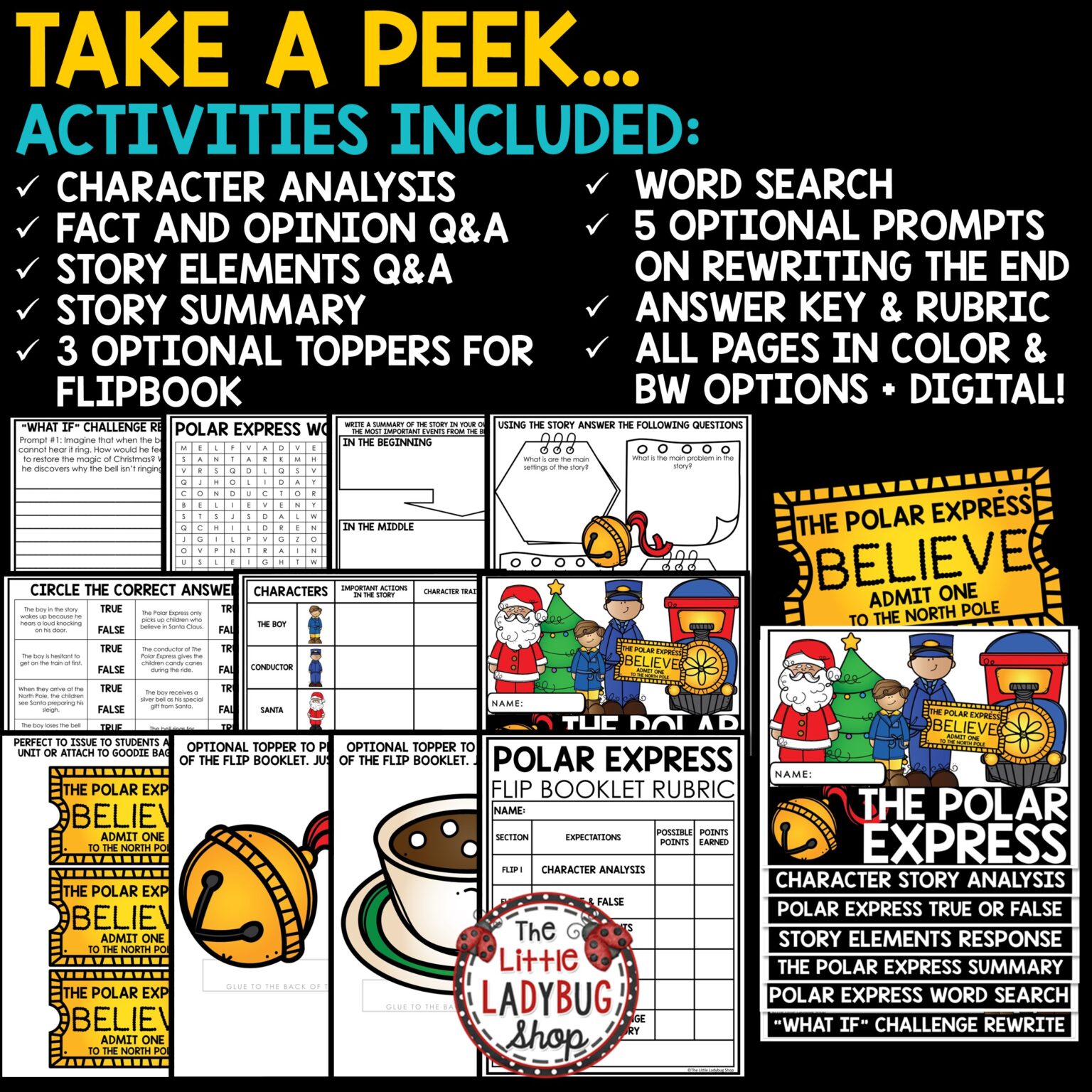 The Polar Express Day Bulletin Board Christmas Activities - The Little ...