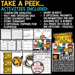 The Polar Express Day Bulletin Board Christmas Activities - The Little ...