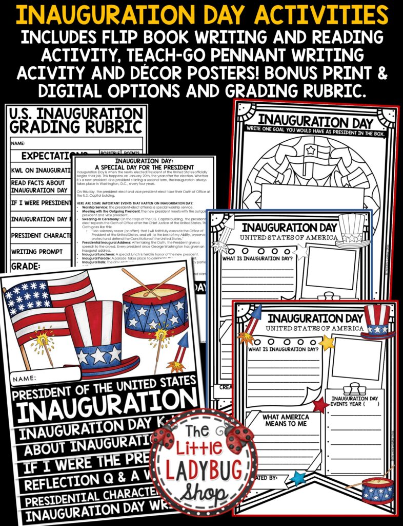 Presidential Inauguration Election Day Activities 3rd 4th Grade - The ...