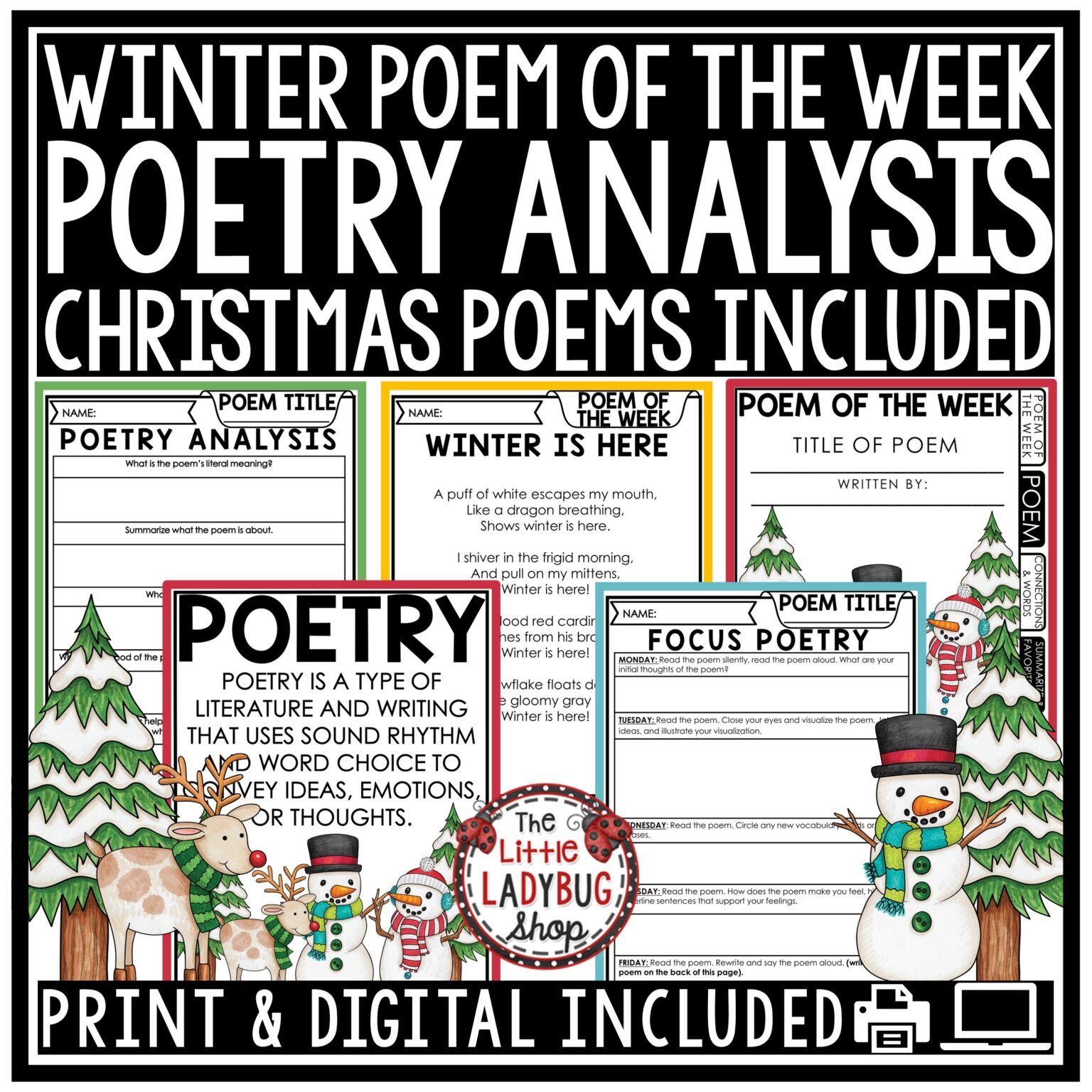 Poem of the Week Poetry Analysis - The Little Ladybug Shop