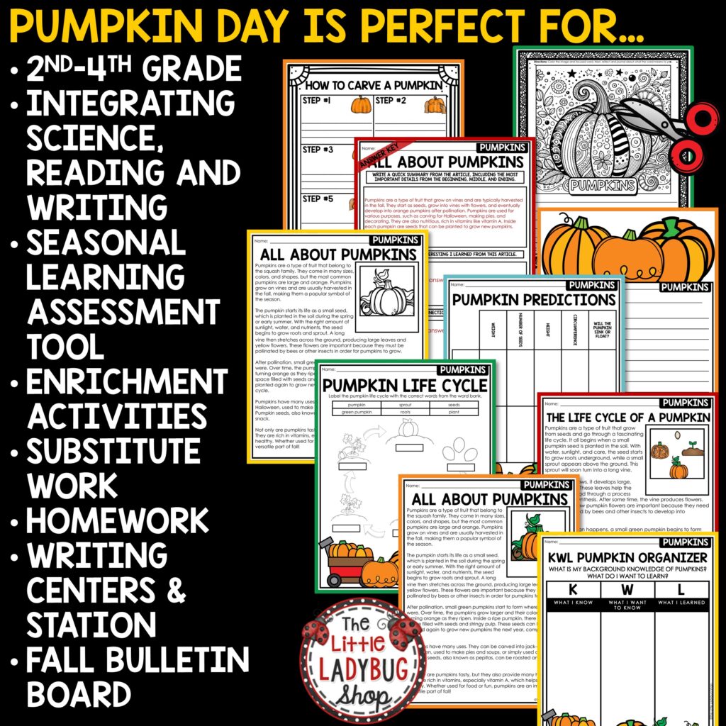 Pumpkin Day Activities How to Carve a Pumpkin Investigation - The ...