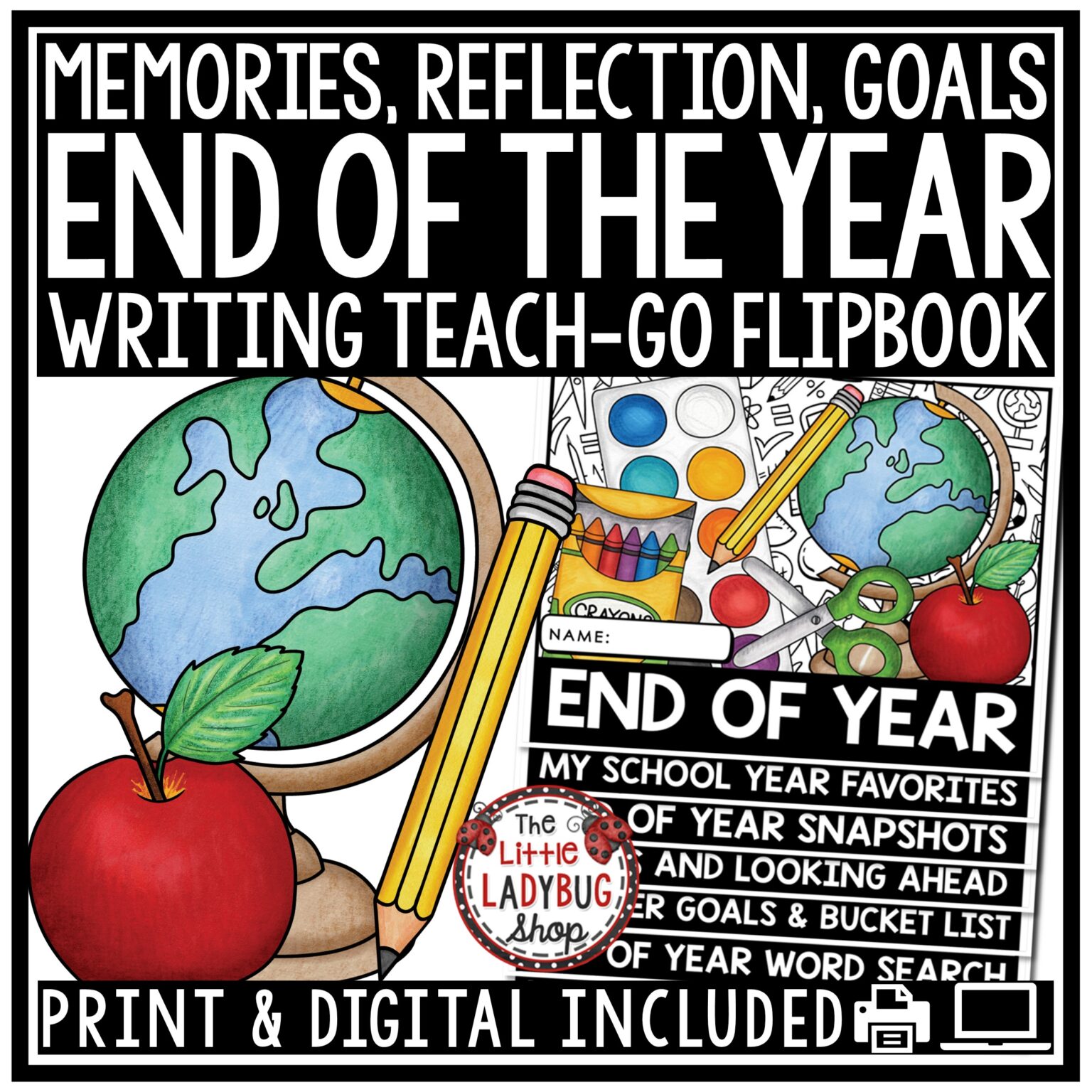 Reflection Goals End of Year Writing Activities 3rd 4th Grade - The ...