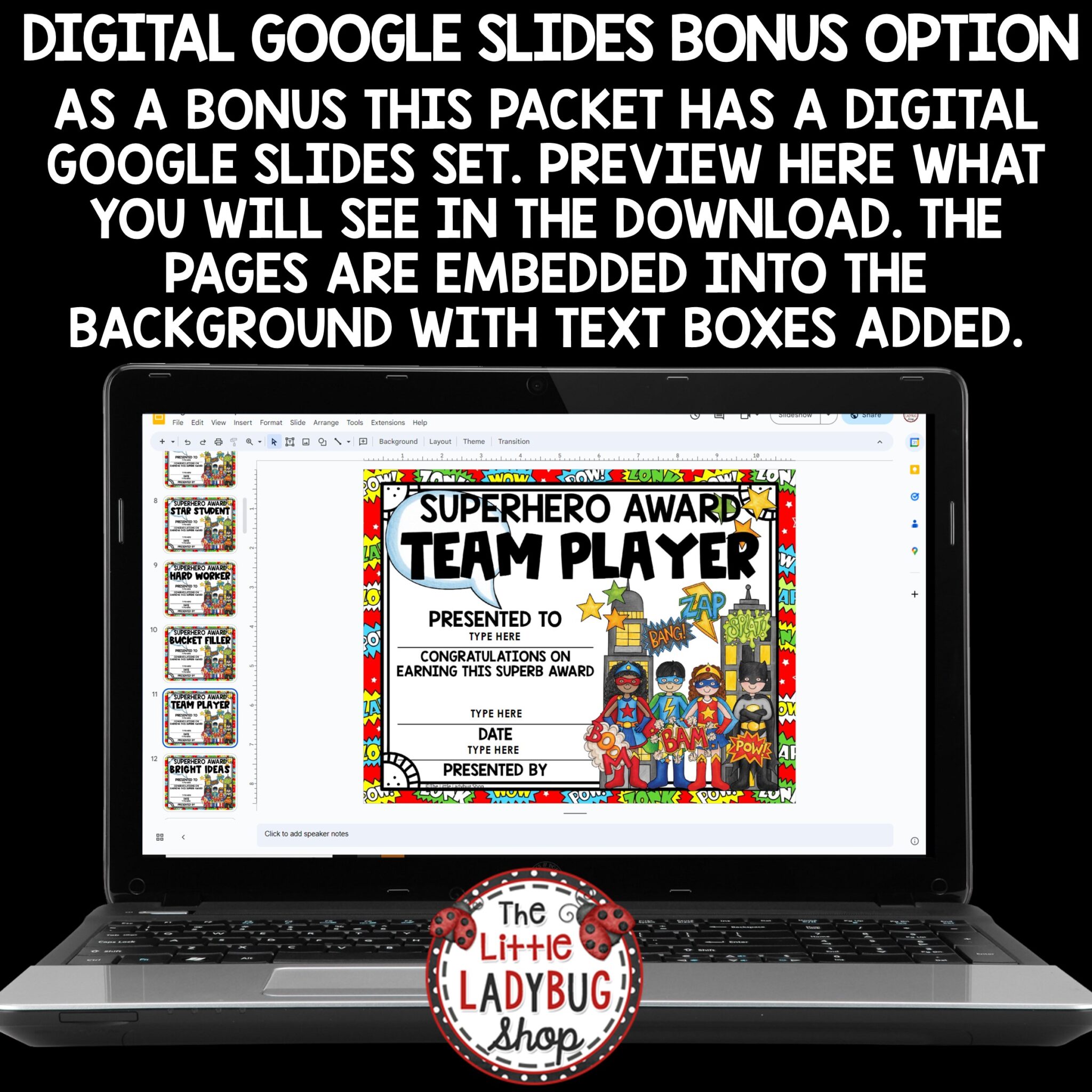 Superhero End of the Year Awards Superlative Classroom Certificate ...