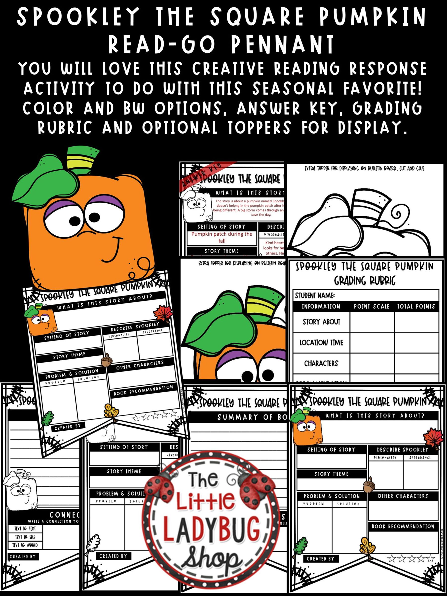 Spookley The Square Pumpkin Activity, Halloween Bulletin Board Teach-Go ...