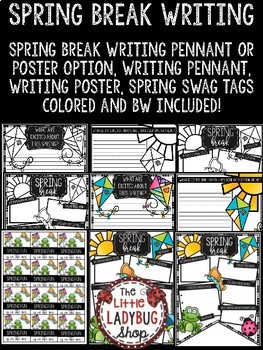 Spring Break Writing Prompts 3rd Grade, 4th Grade Spring Bulletin Board ...