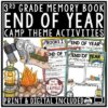 Summer Camping Theme 3rd Grade End of Year Memory Book Writing Activity ...