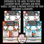 Superhero Classroom Theme: Student Of The Week Poster Editable - The ...