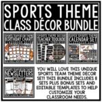 Team Sports Theme Classroom Décor Meet the Teacher Newsletter Template ...