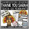 Thank You, Sarah Book Review, Digital Thanksgiving Reading Activity ...