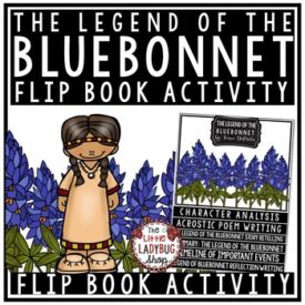 The Legend of the Bluebonnet Activities Flip Book Spring Reading ...