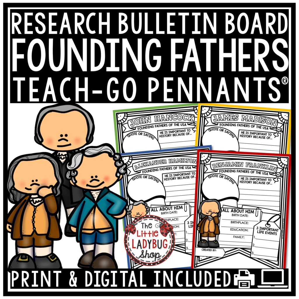 United States Founding Fathers Research Activity - The Little Ladybug Shop