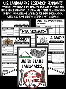 United States & American Landmarks Research Report Teach-Go Pennants ...