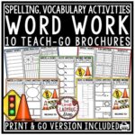 Winter Fall Spring Word Work Spelling Activities - The Little Ladybug Shop