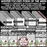 Winter Christmas December Poetry Reading Comprehension Passages and ...