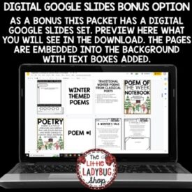 Winter Christmas December Poetry Reading Comprehension Passages and ...