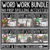 Winter, Fall, Spring Word Work Spelling Activities for Any List Words ...