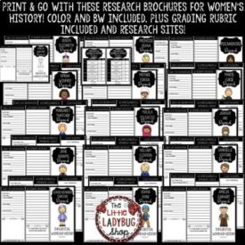 Women's History Month Research Project & Biography Report Template ...