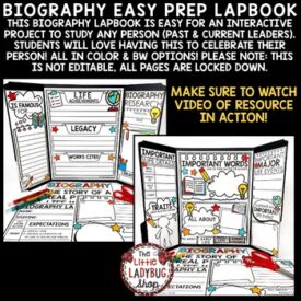 Biography Report Template Project Women's Black History Month Research ...