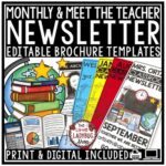 Meet the Teacher Newsletter Template Editable Letter Welcome Back to ...