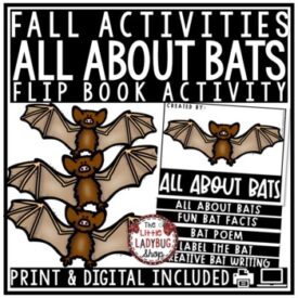 All About Bats Flip Book: Fall Writing, Science Activities - The Little ...
