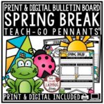 March & April Spring Break Writing Prompts, Bulletin Board Activity ...