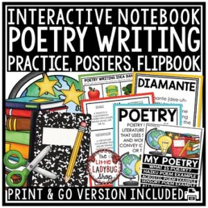 Reading Personal Narrative Writing Notebook Poetry Unit 3rd 4th Grade ...