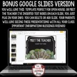 Modern Farmhouse Classroom Decor: Virtual Meet the Teacher Template ...