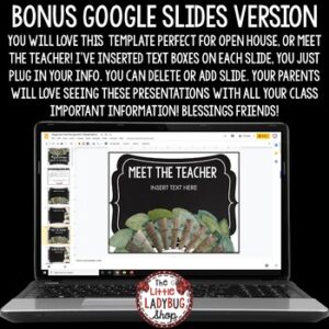 Modern Farmhouse Classroom Decor: Virtual Meet the Teacher Template ...