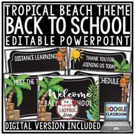 Virtual Meet the Teacher Template Editable: Back to School Modern ...