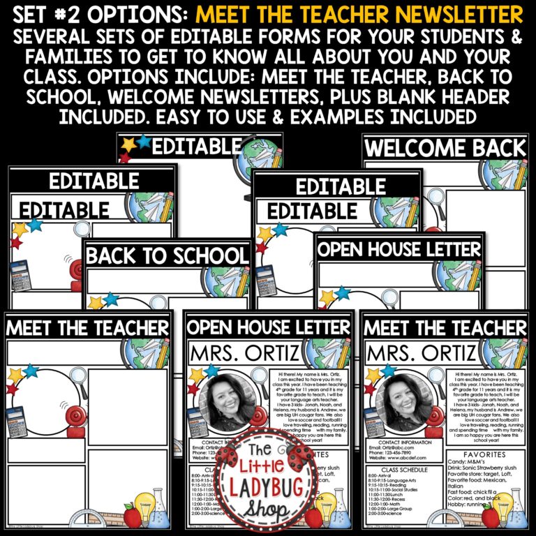 Welcome Letter Meet the Teacher Newsletter Editable Template - The ...