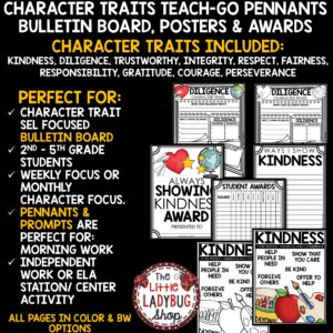 SEL Character Education Traits Posters - The Little Ladybug Shop
