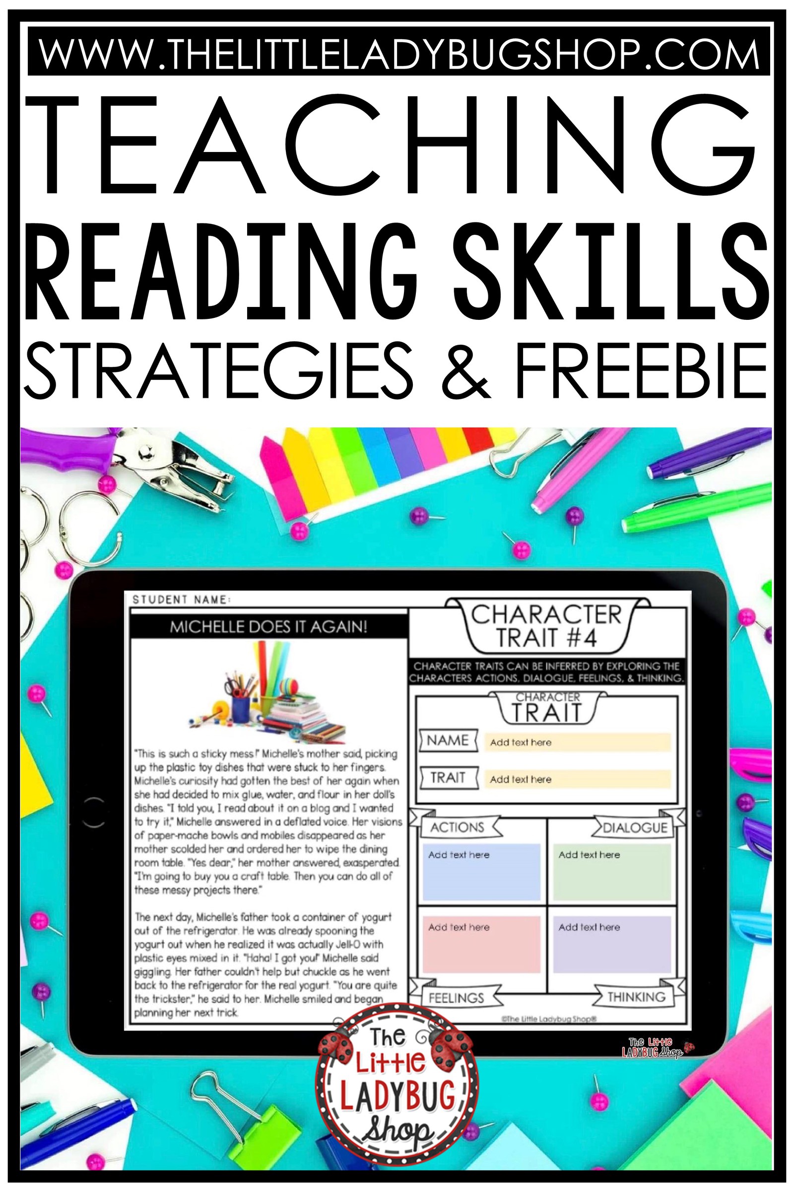 Teaching Reading Skills and Strategies - The Little Ladybug Shop