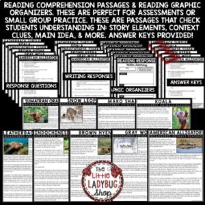 Endangered Animals Species Nonfiction Reading Comprehension Passages ...