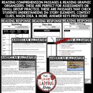 Endangered Animals Species Nonfiction Reading Comprehension Passages ...