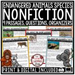 Endangered Animals Species Nonfiction Reading Passages - The Little ...