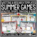 Summer Olympic Games Research and Writing Project - The Little Ladybug Shop
