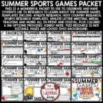 Summer Olympic Games Research and Writing Project - The Little Ladybug Shop