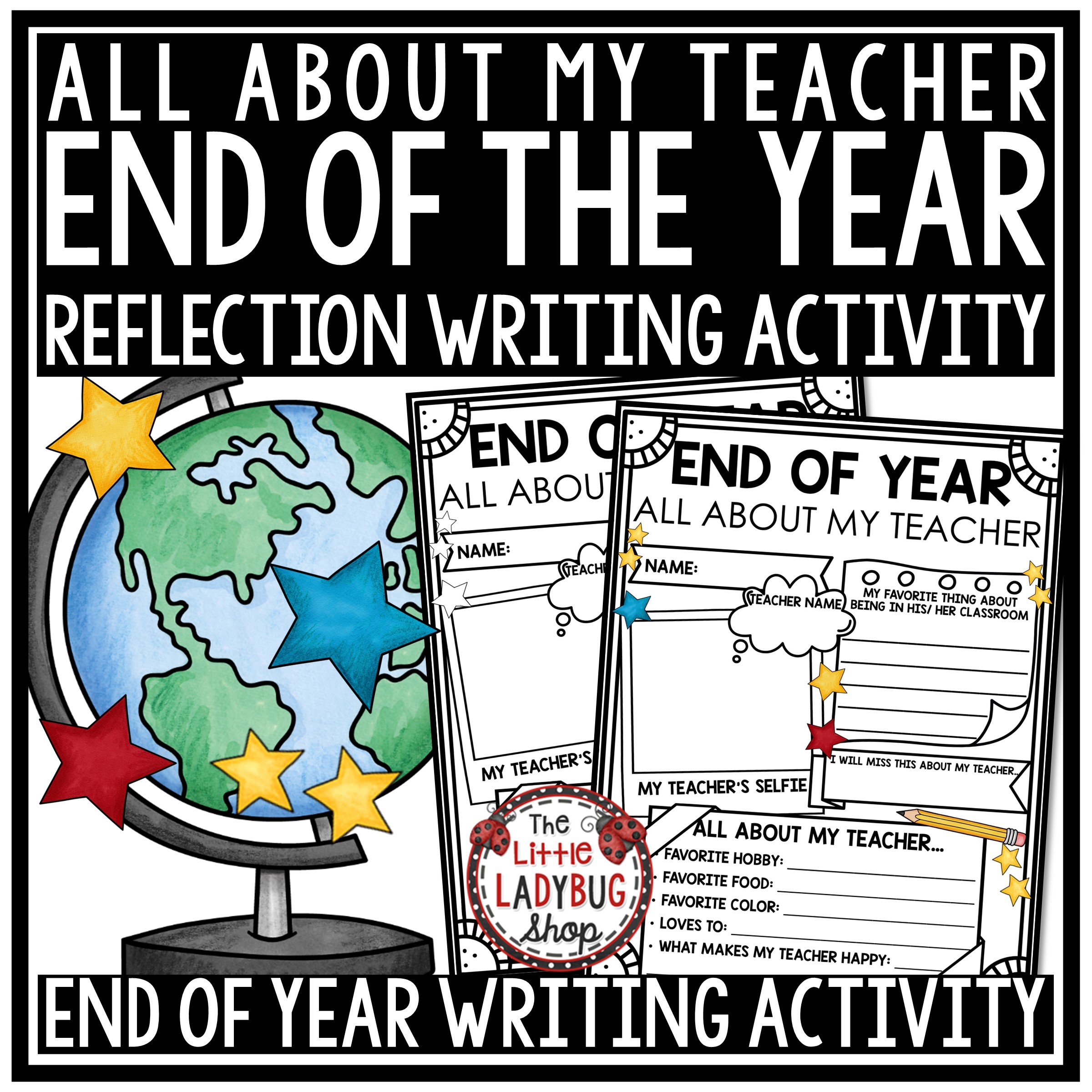 End of Year Activities and Freebies - The Little Ladybug Shop