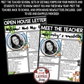 Pet Shop Animal Virtual Meet the Teacher Template Editable Back to ...