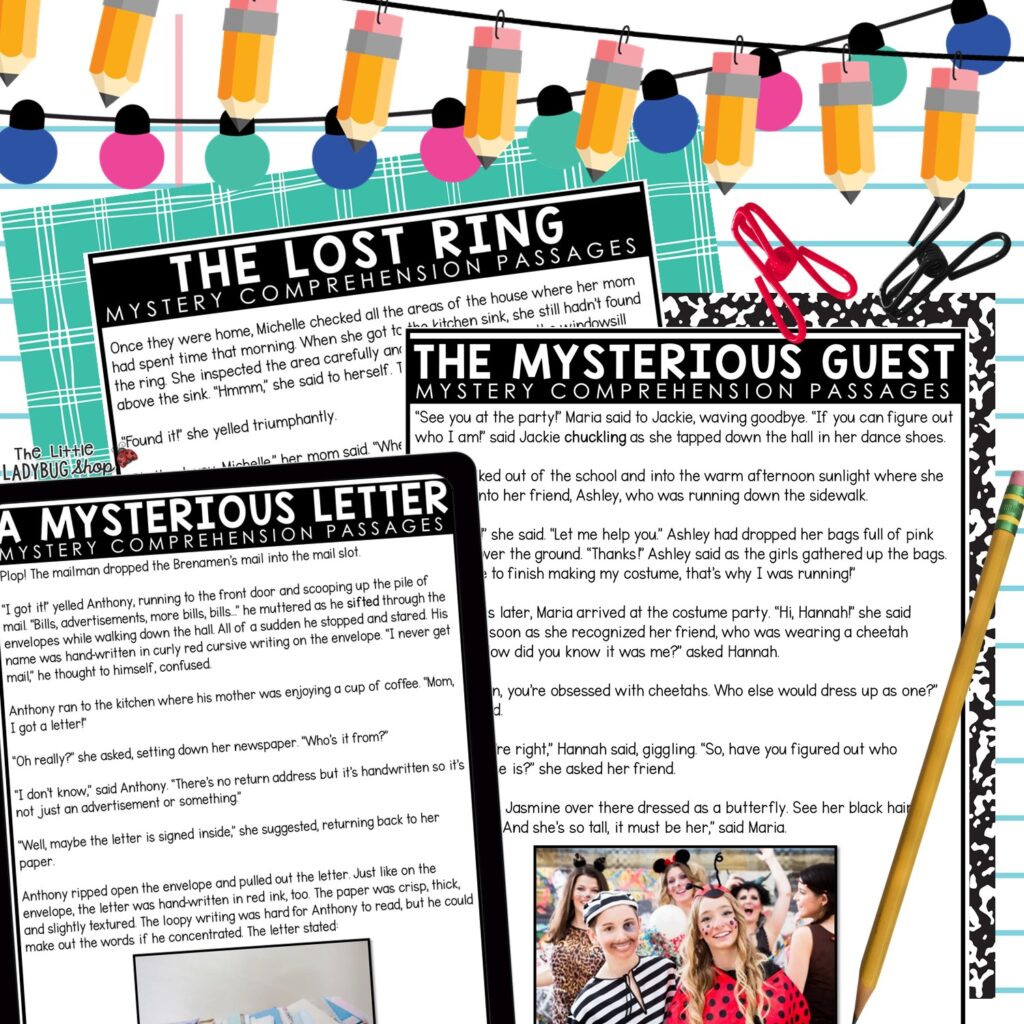 Reading Comprehension Passages for Upper Elementary - The Little ...